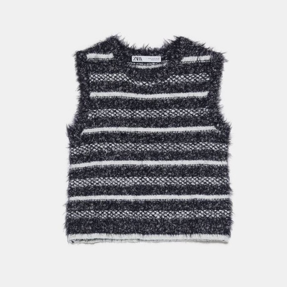 Zara | Tops | Nwt Zara Cozy Luxury Minimalist Faux Fur Top | Poshmark